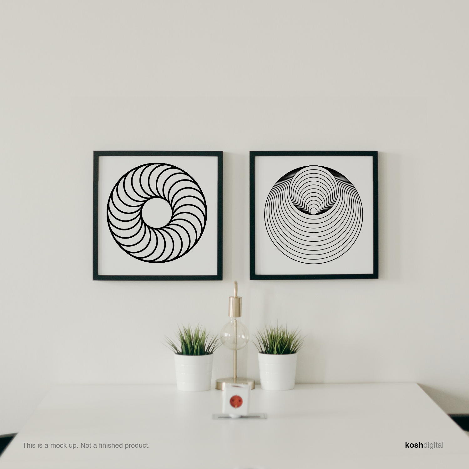 Arabic 99 Names of Allah Contemporary Decor | Kufic Style Calligraphic